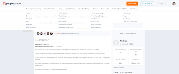 Lesson 10: Getting Started on Peopleperhour – Socialsalerep Members